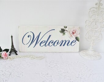 Shabby Chic Welcome - Etsy