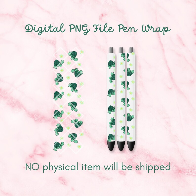 Digital Pen Wrap Design - Cute Hand-drawn 300dpi PNG Digital Pen Wrap ...
