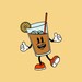 Retro Iced Tea Character PNG - Etsy