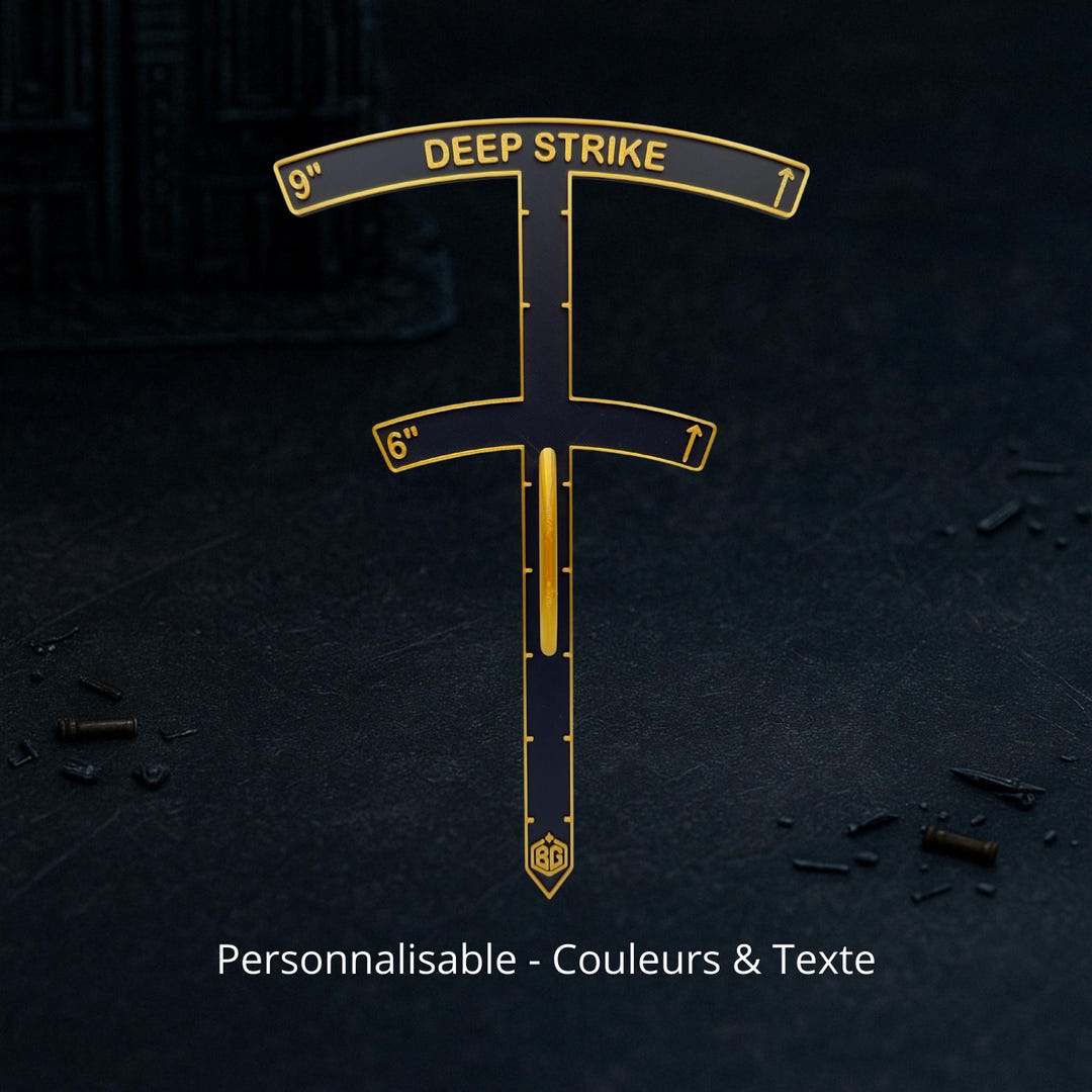 Outil Deep Strike 6" & 9" | Règle De Mesure Wargaming 40k | Accessoire ...