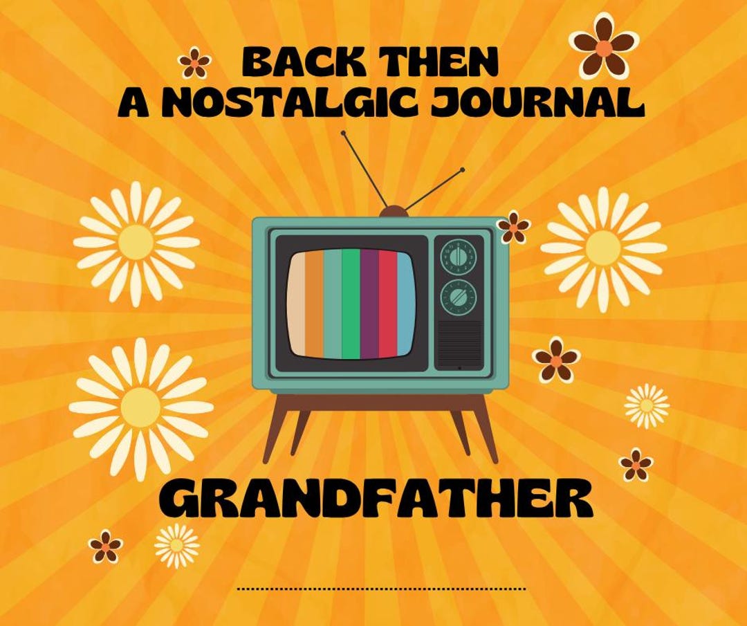 Back Then – Nostalgic Printable & Fillable Senior Journal | Vintage A4 ...