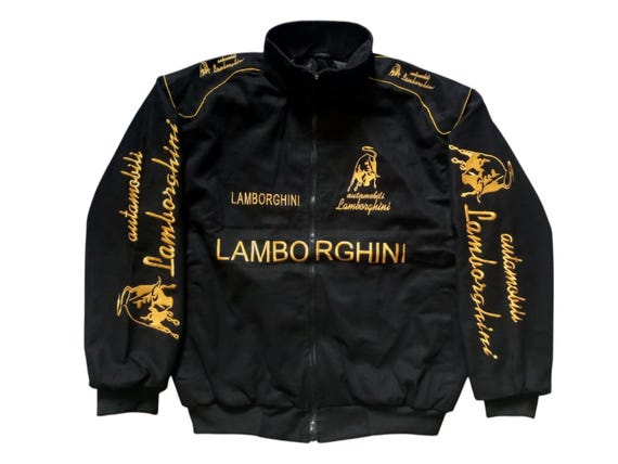 Vintage Lamborghini Racing Jacket Embroidered Unisex … - Gem