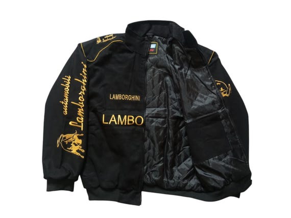 Vintage Lamborghini Racing Jacket Embroidered Unisex … - Gem