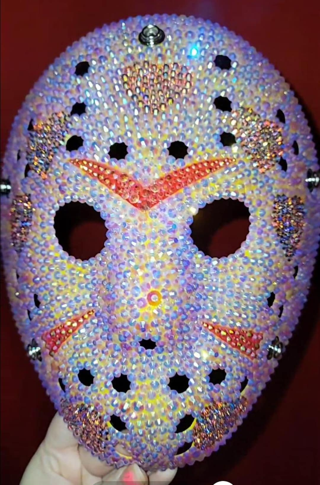 Purple Hand Bedazzled Jason Voorhees Friday the 13th Hockey Horror ...