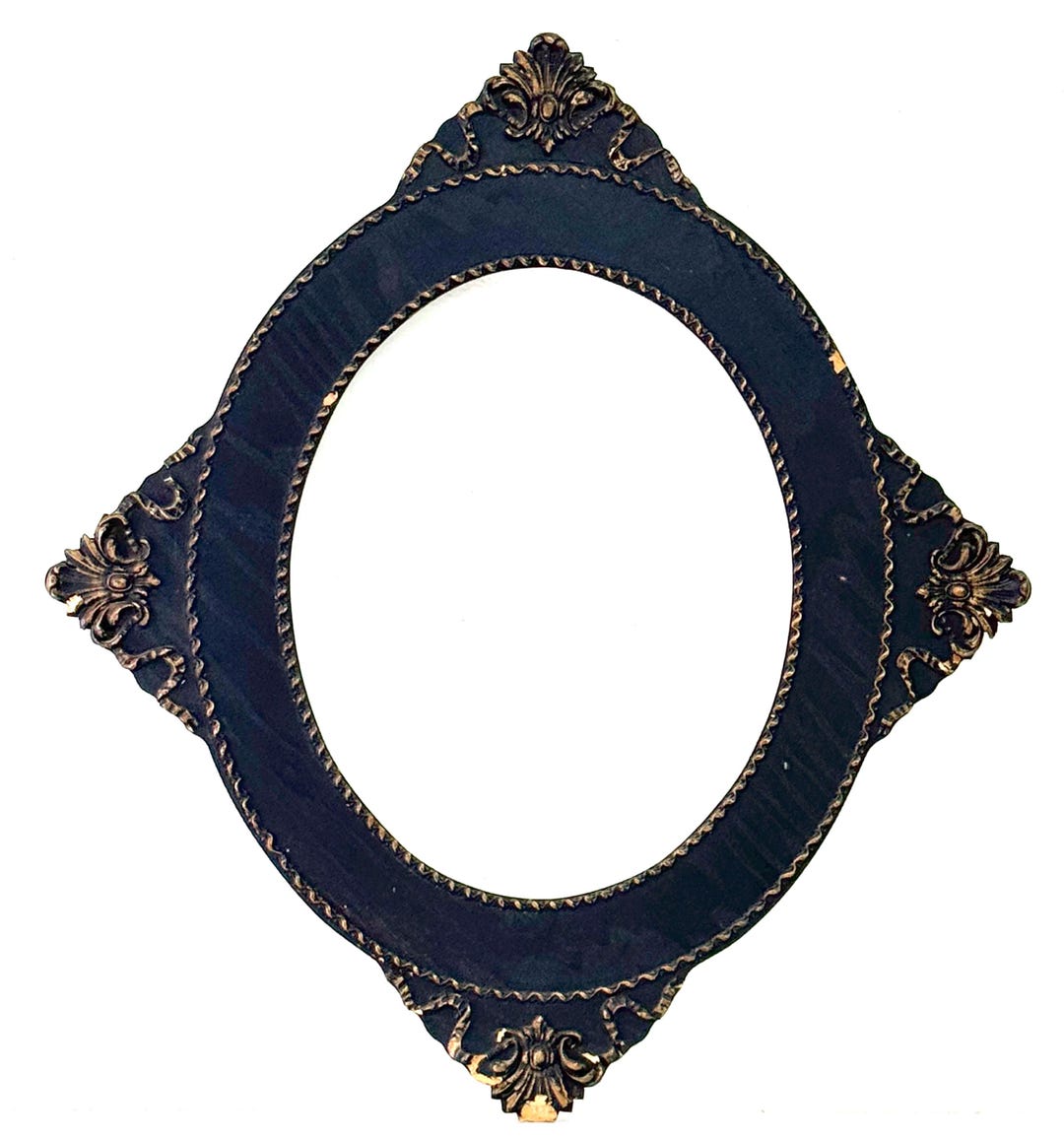Vintage French Frame, Triangle Shape Wood Frame - Etsy