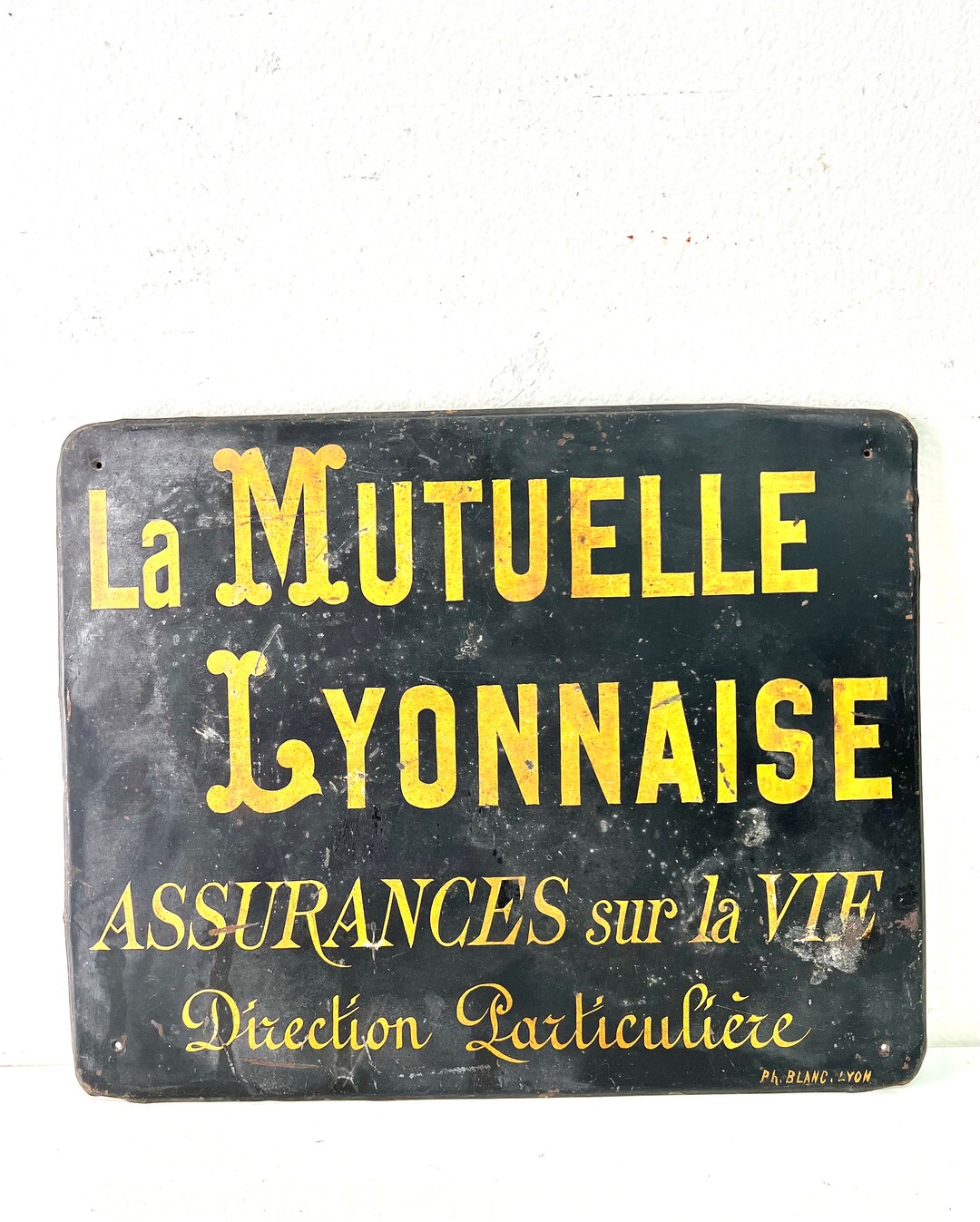 1890's Antique French Tradesman Handpainted Metal Sign - Etsy