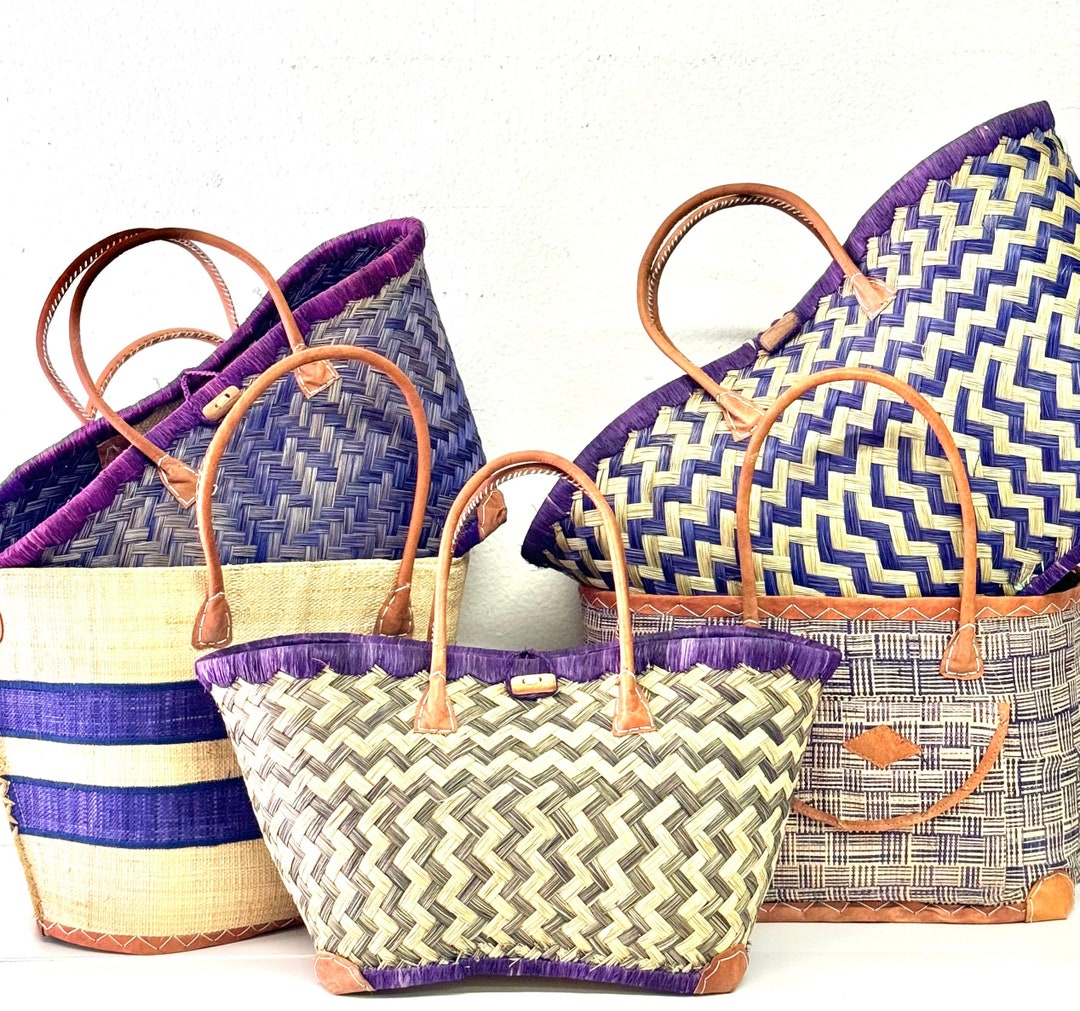 Handmade French Market Bag, Market Basket, French Bag, French Straw ...