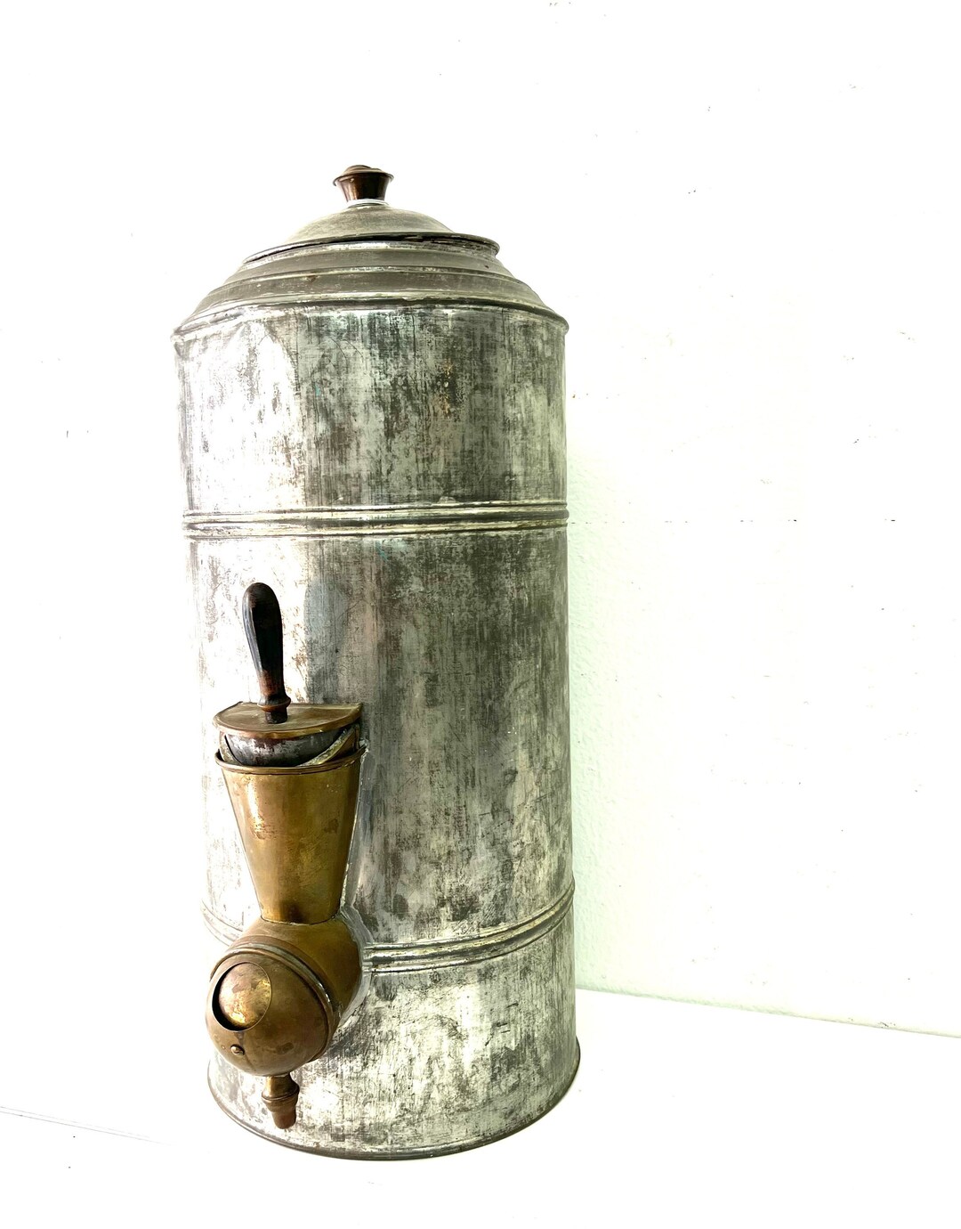 Vintage French Silver Coffee Bin, Vintage Coffee Bin With Scoop - Etsy