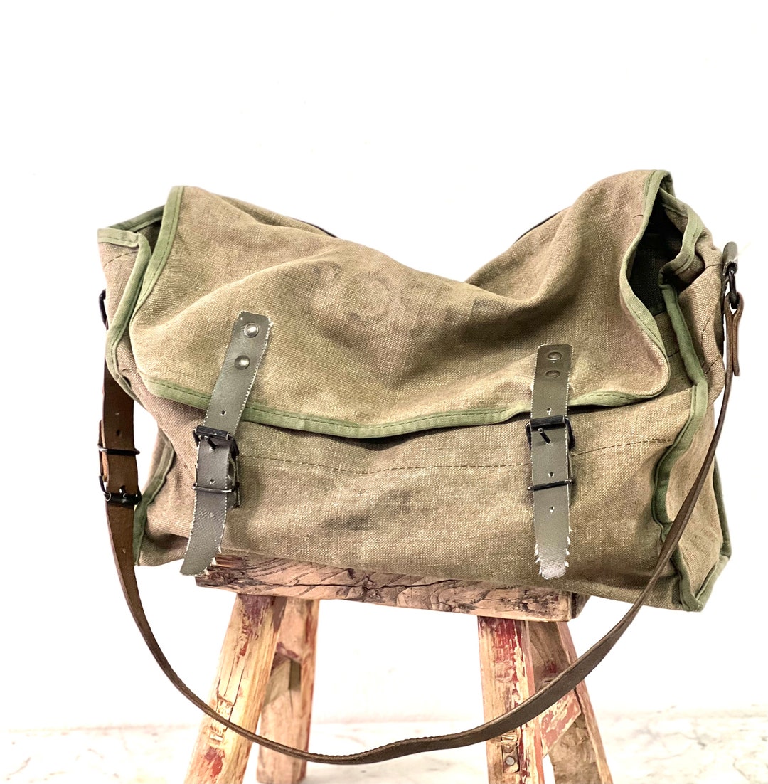 Vintage Authentic French Mailman Bag Postes French Shoulder - Etsy