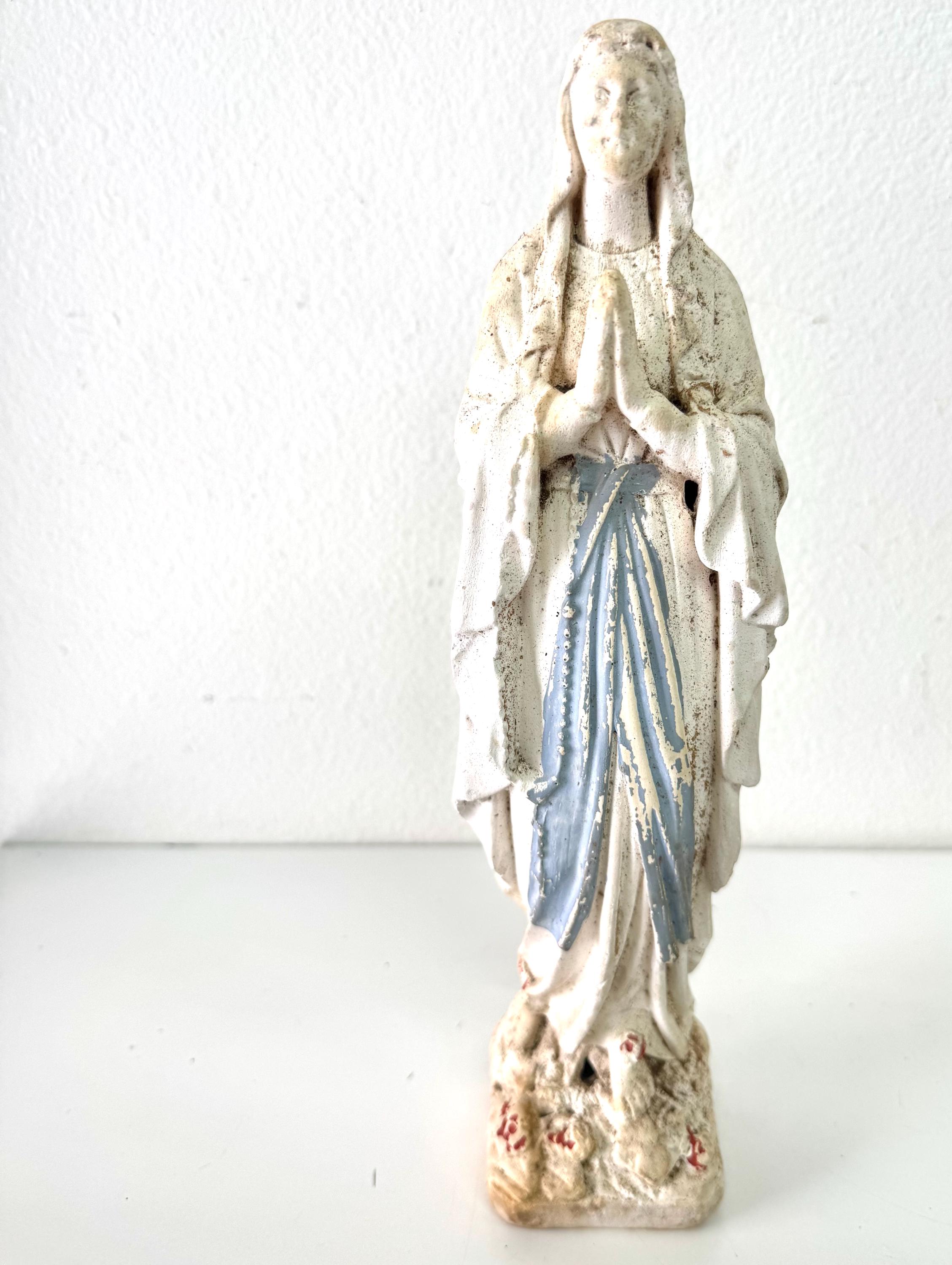 Collection of Vintage French Virgin Mary Statues, Vintage French ...