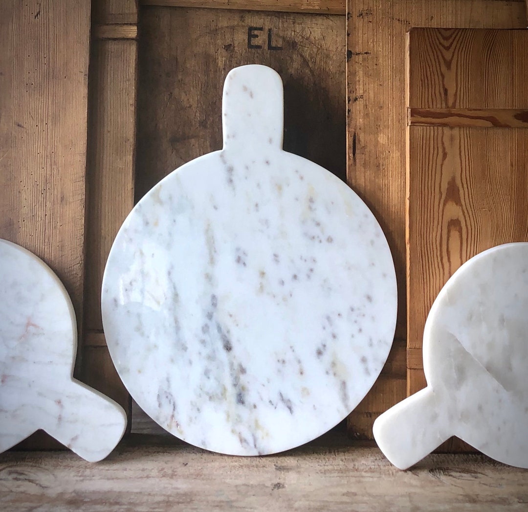 Solid White Carrera Marble, Marble Cutting Board, Marble Bread Board ...