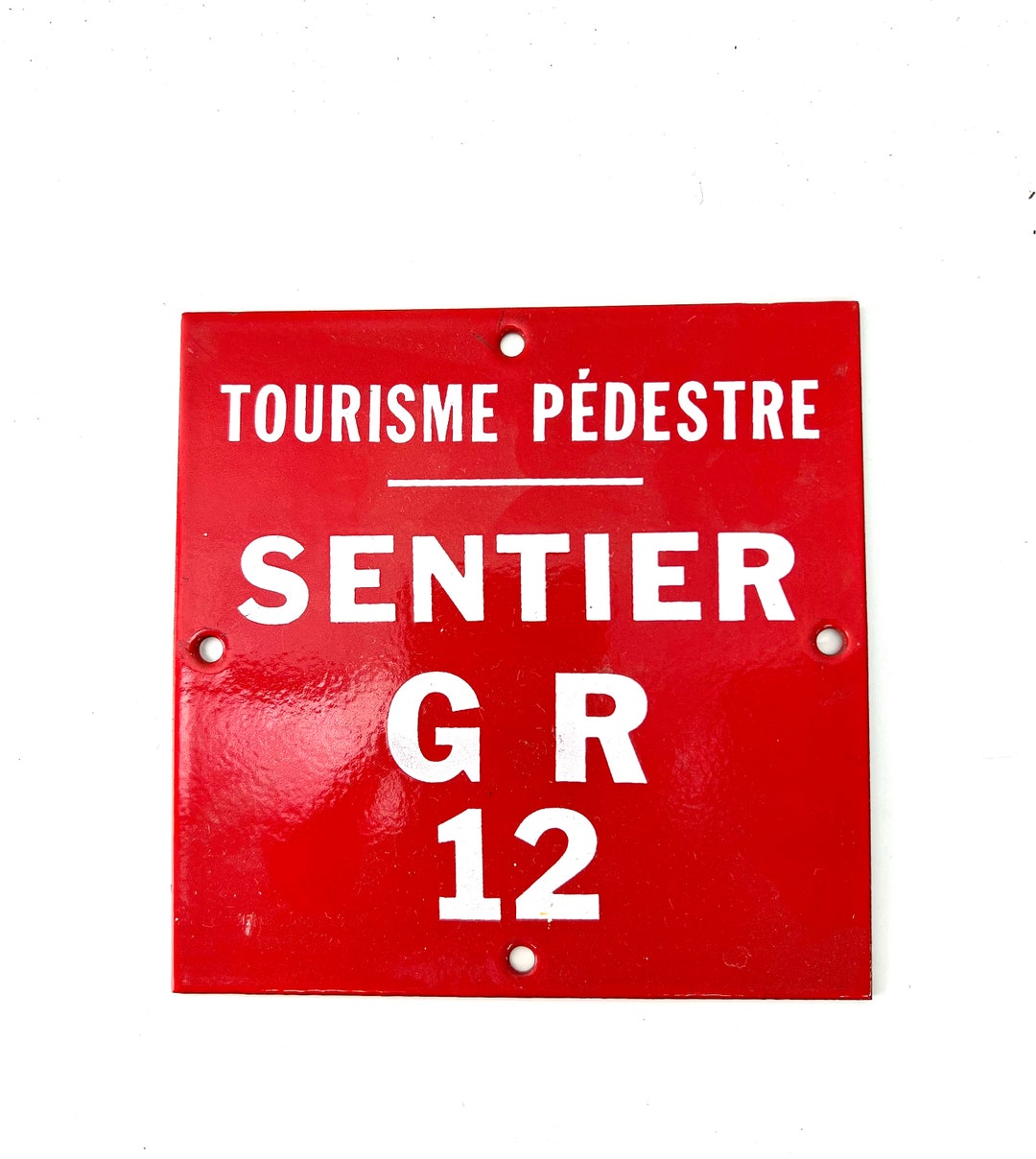 French Street Sign, French Red Enamel Street Sign - Etsy