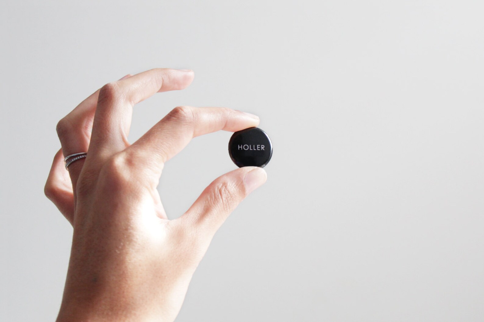 Holler Button - Etsy