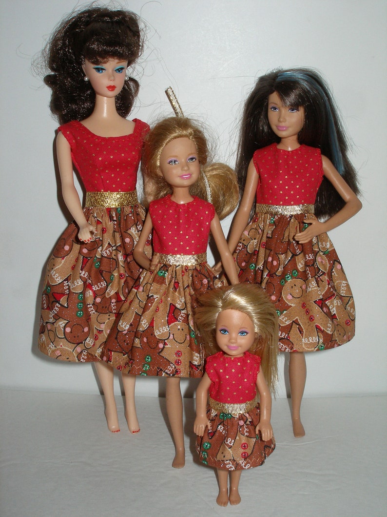 Handmade Fashion Doll Clothes Gingerbread Man Christmas - Etsy