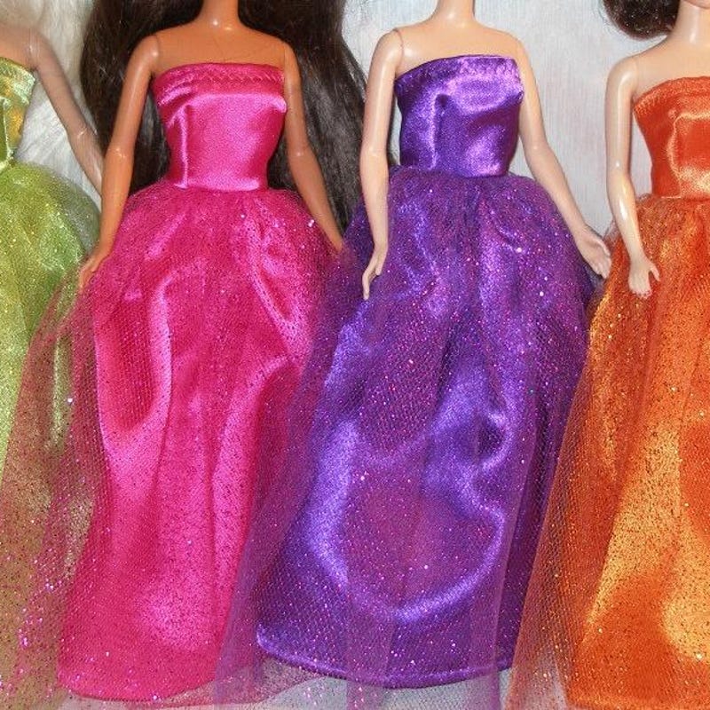 Green Fashion Doll Gown - Etsy