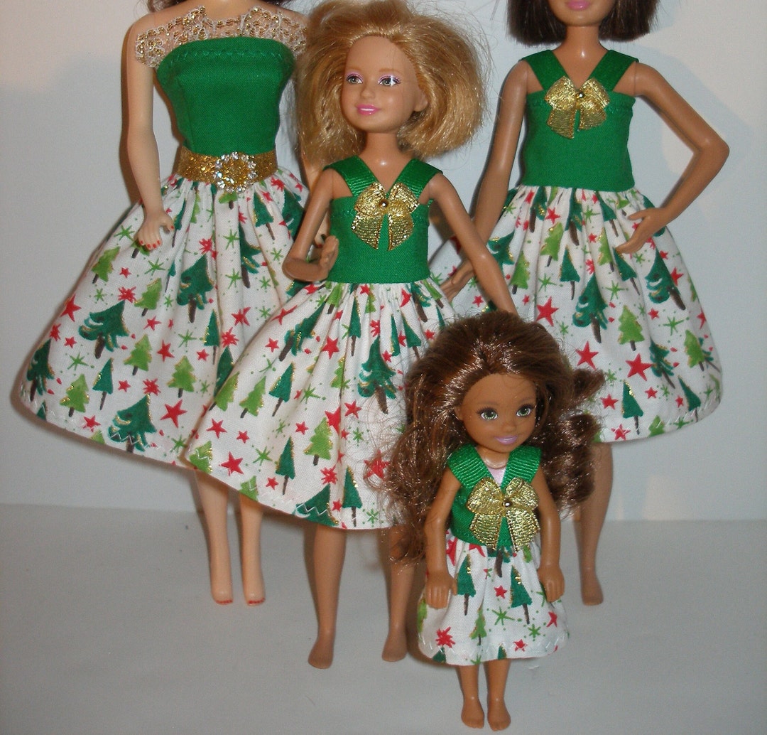 Handmade Fashion Doll Clothes 4 Fashion Doll Sisters Set White and ...