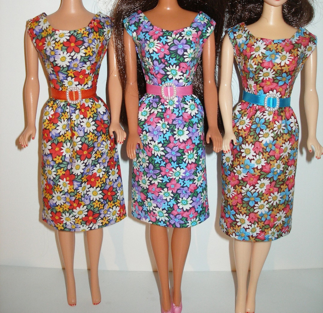 Handmade 11.5" Fashion Doll Clothes - Your Choice - Floral Print Cotton ...