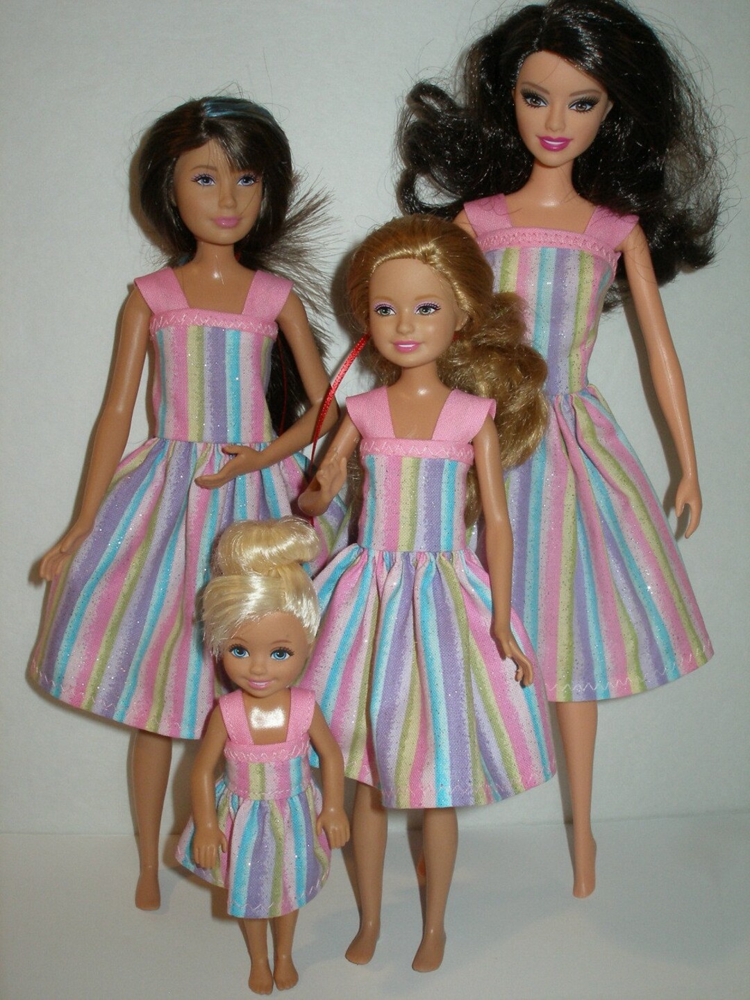 Handmade 11.5 Fashion Doll Clothes 4 Sisters Pink Stripe Dress Set - Etsy
