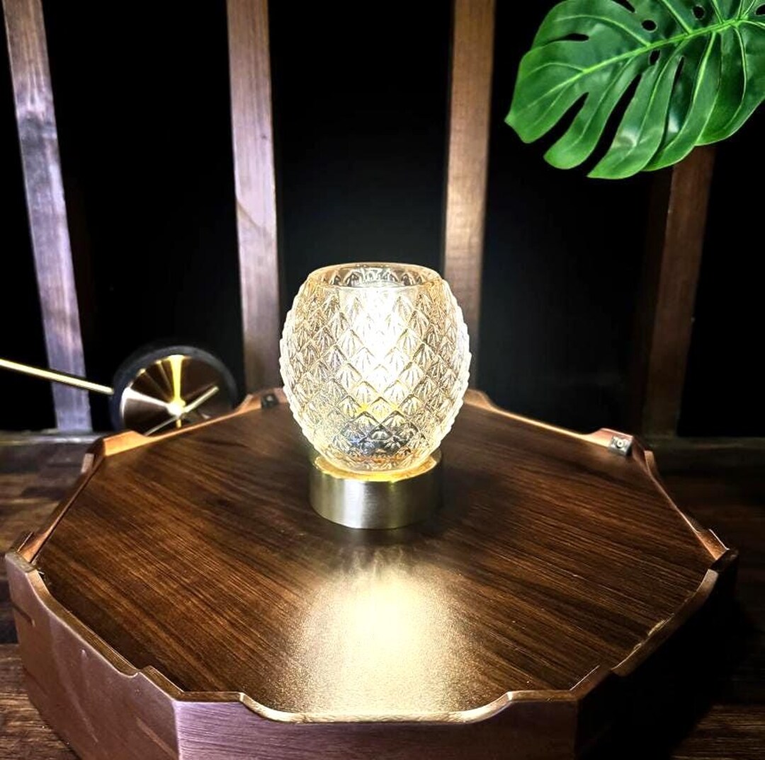 Cordless Crystal Lamp, Mini Crystal Table Lamp for Home Decor - Etsy