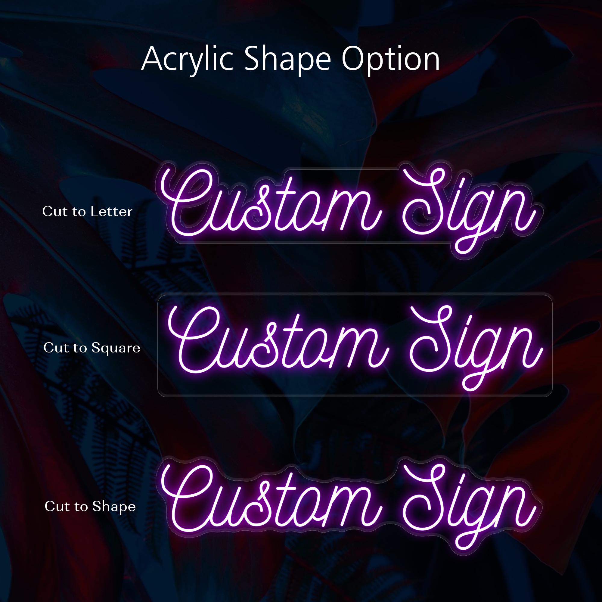 Personalized Happy Birthday Neon Sign - Neon Birthday Decor - LED Neon ...