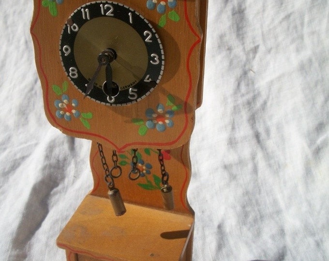 Tiny West Germany Adolf Jerger Pendulum Clock FREE SHIPPING - Etsy