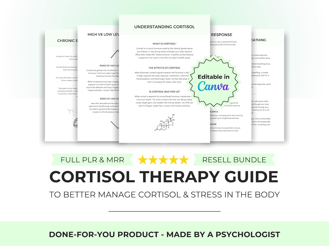 Cortisol Therapy Digital Resell Bundle With PLR & Master Resell Rights ...
