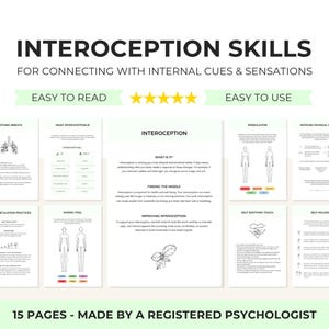Interoception Skills for Adults and Teens for Connecting With Internal ...