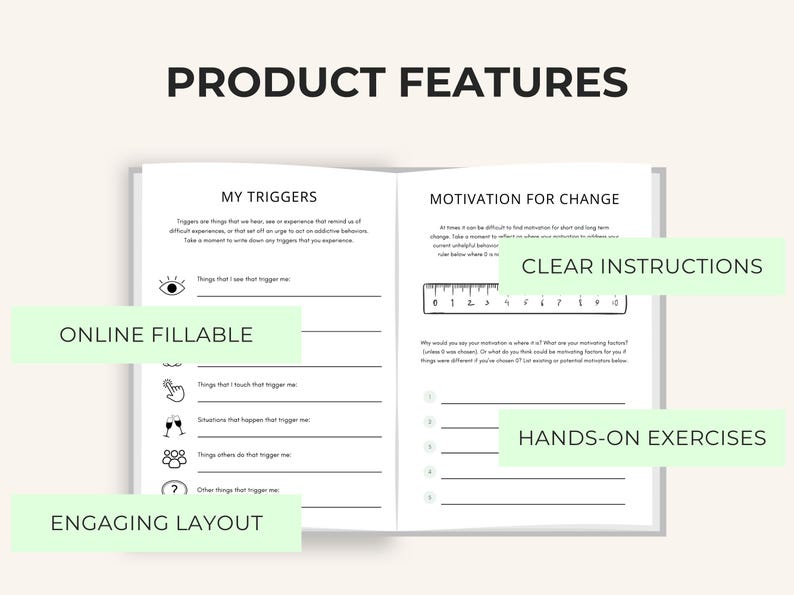Substance Use Disorder Worksheets and Activities for Managing SUD and ...