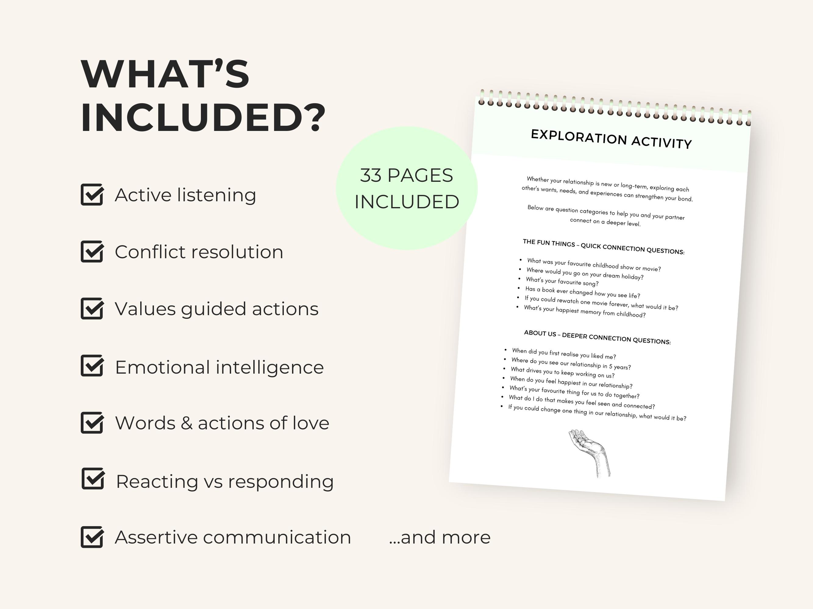 Healthy Communication Therapy Handouts to Build Assertive Communication ...