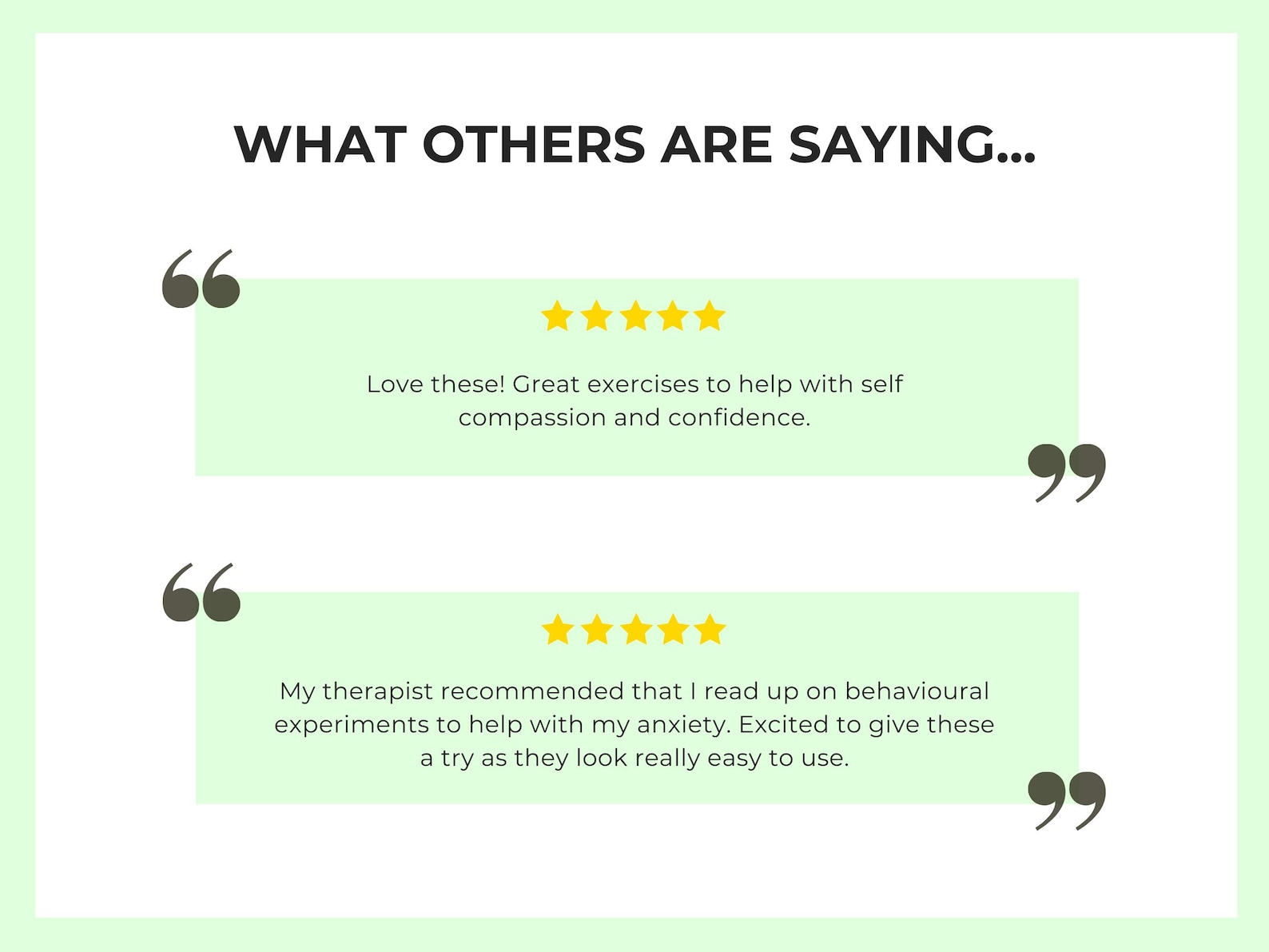 Positive Self Talk Worksheets for Building Self Belief and Self ...