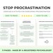Stop Procrastination Worksheets for Adults and Teens Overcoming ...