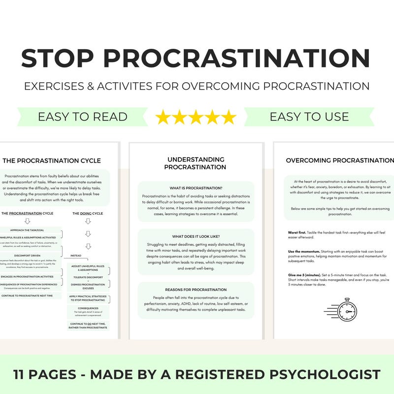 Procrastination - Etsy