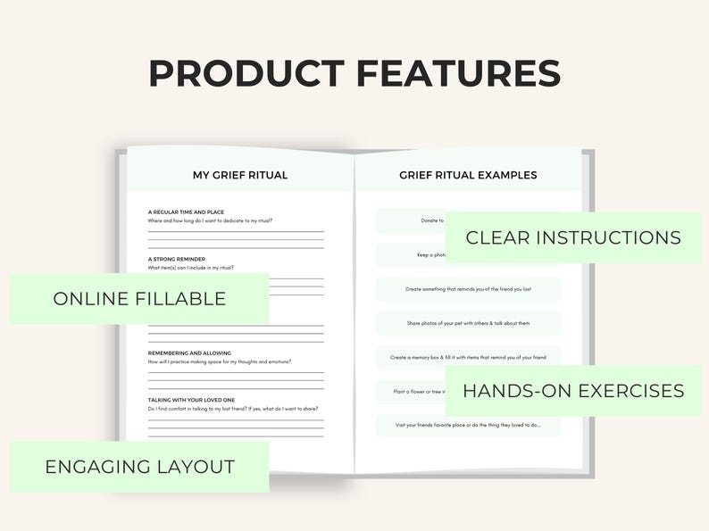 Pet Loss Therapy Worksheets for Managing Grief With Coping Skills (PDF ...