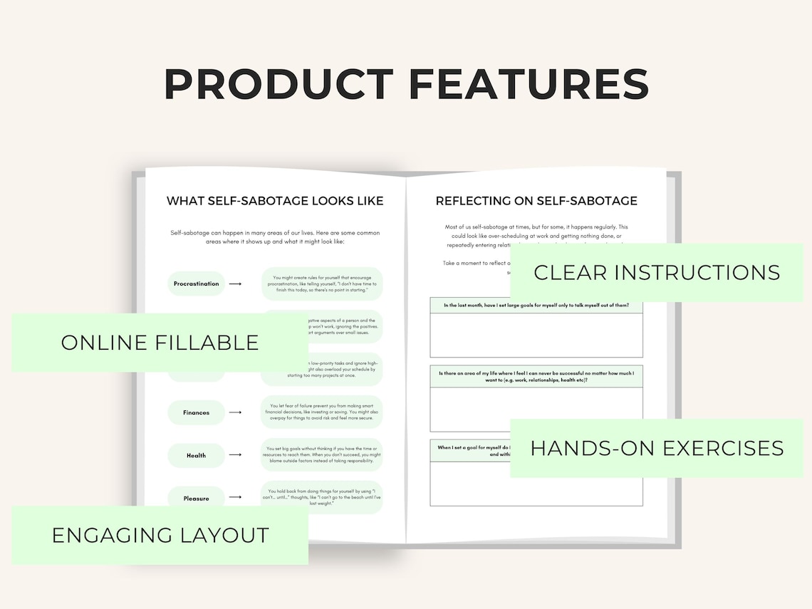 Positive Self Talk Worksheets for Building Self Belief and Self ...