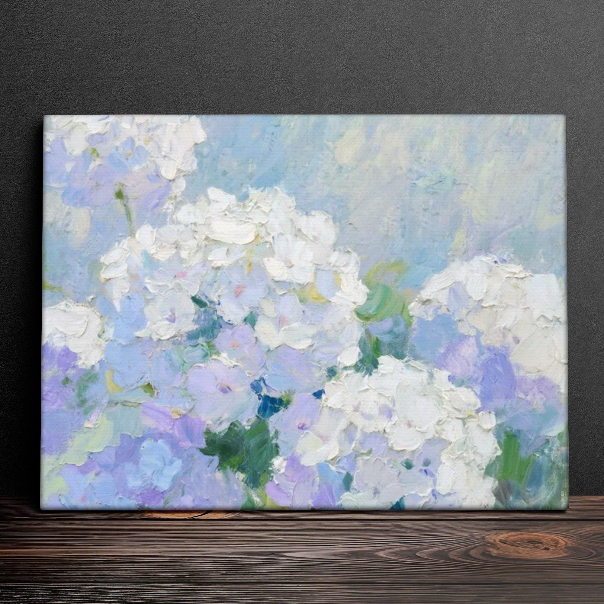 Blue Hydrangea Art, Flowers Wall Decor, Summer Garden Screensaver ...