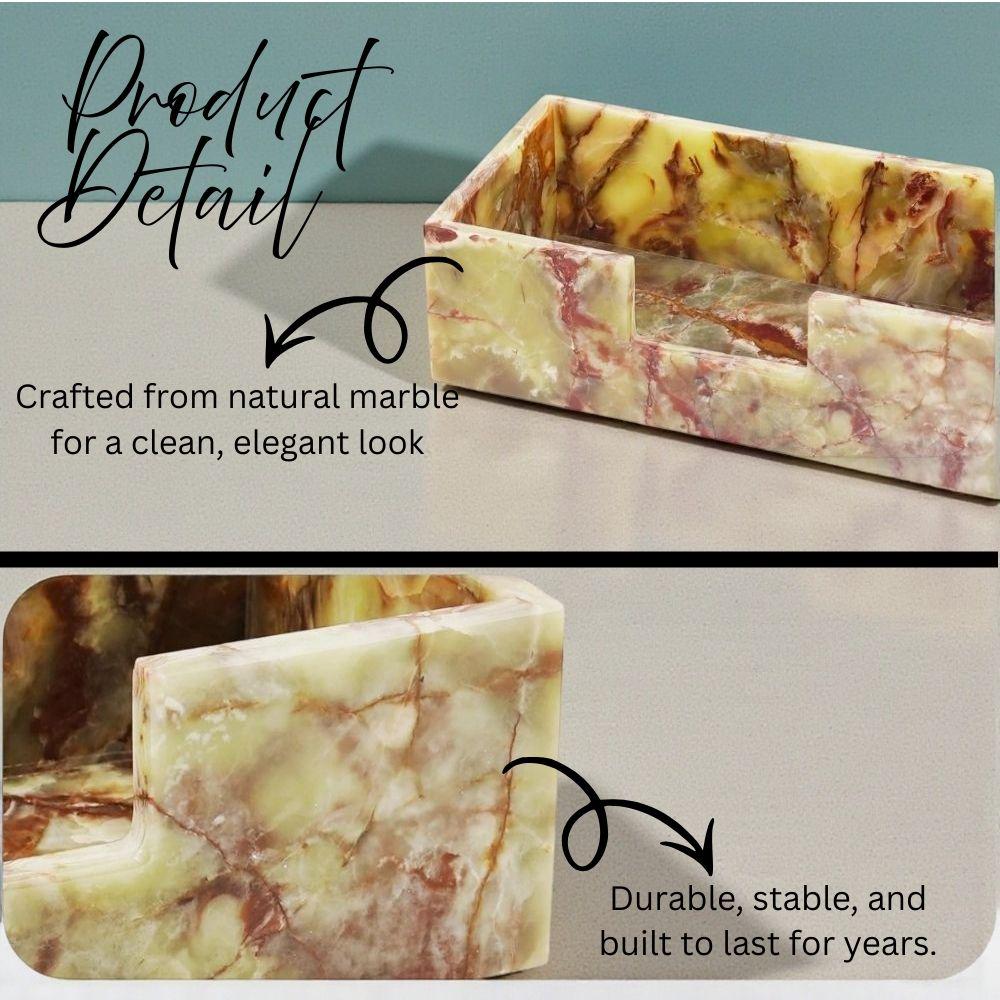 Marble Tissue Box Cover 10" Handmade Green Decorative Tissues Box ...