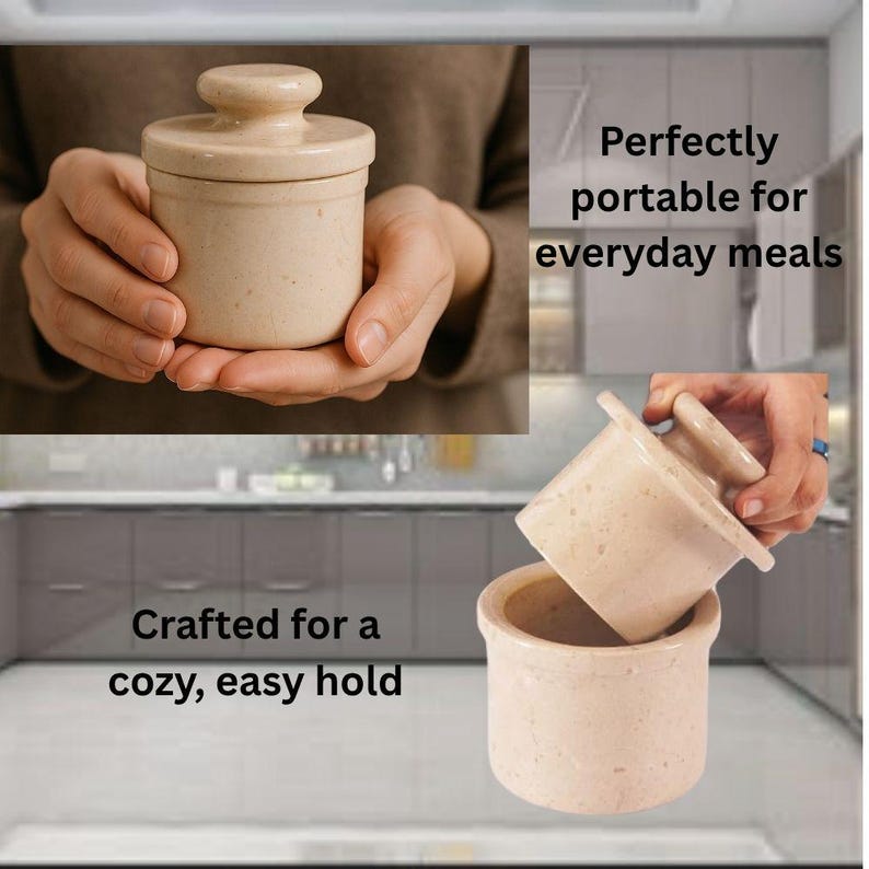 Verona Marble Butter Keeper With Lid – 4.25