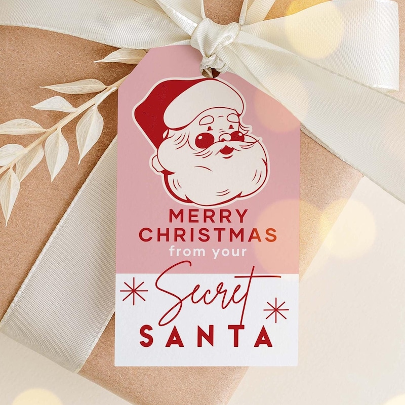Secret Santa Tags - Etsy