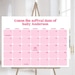 Retro Due Date Calendar Printable Baby Shower Game Guess the Due Date ...