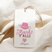 Rodeo Birthday Favor Tags, Printable Cowgirl Party Tag Template, Pink ...