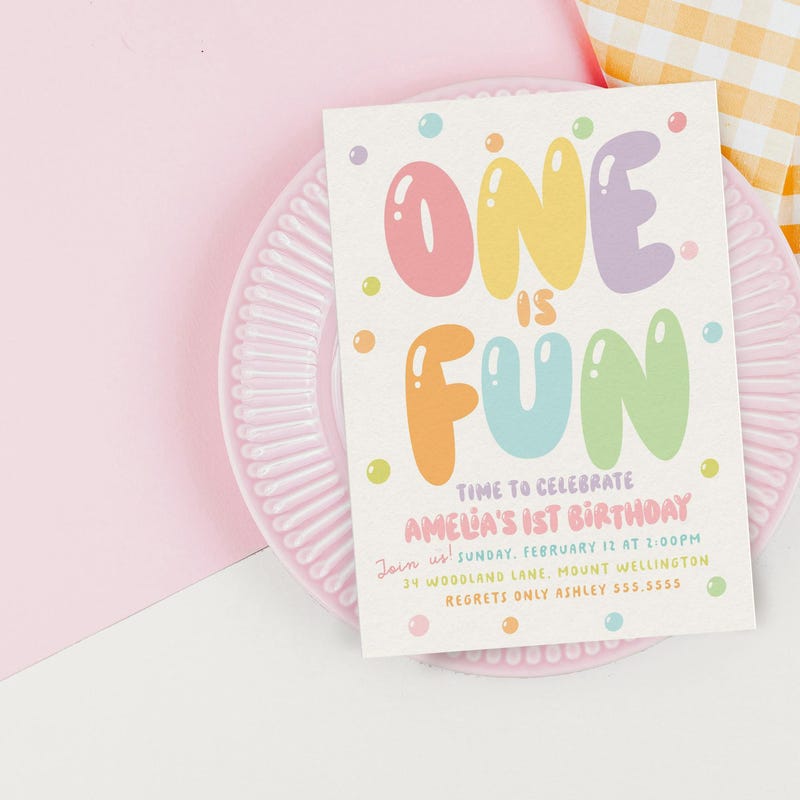 Its Fun Being One Invite - Etsy