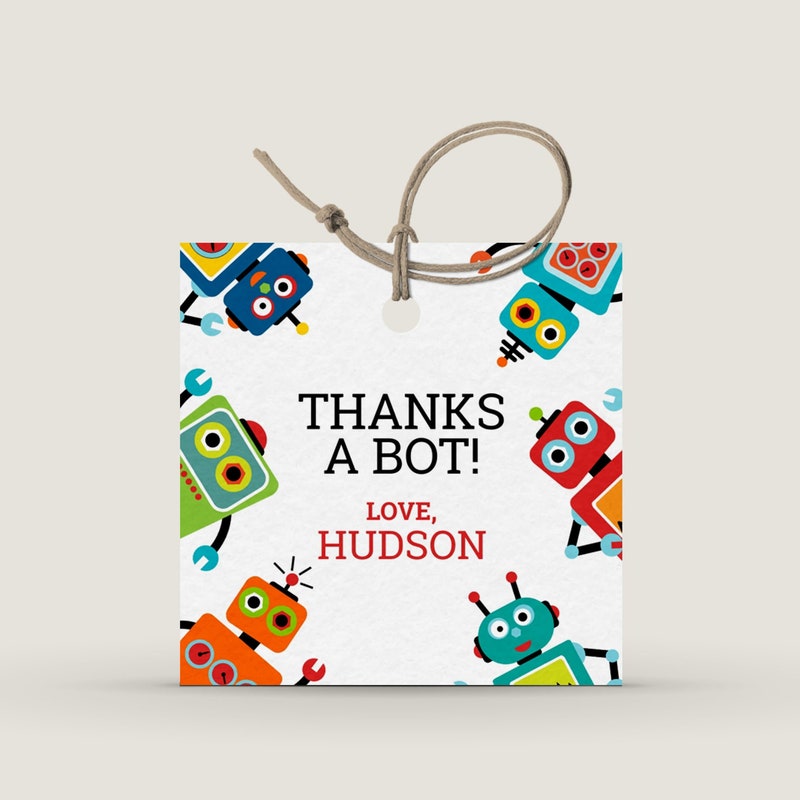 Robot Thank You Cards - Etsy