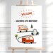 Fire Truck Welcome Sign, Editable Boy Birthday Welcome Poster ...