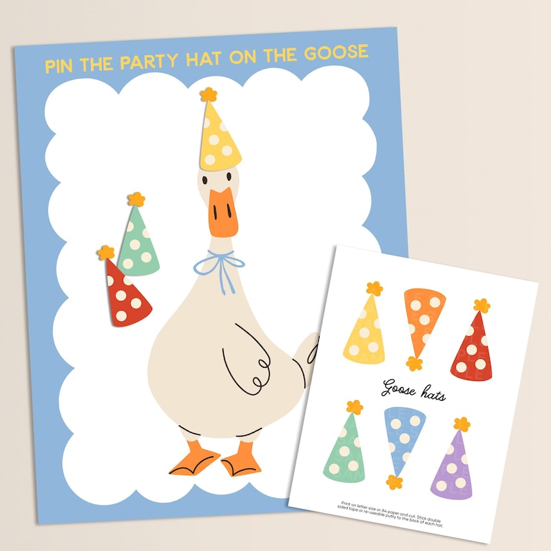 Goose Game Template - Etsy UK