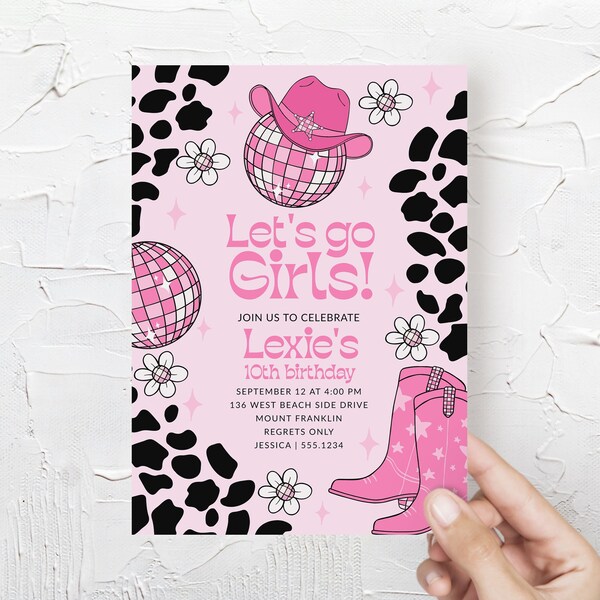 Disco Cowboy Birthday Party - Etsy