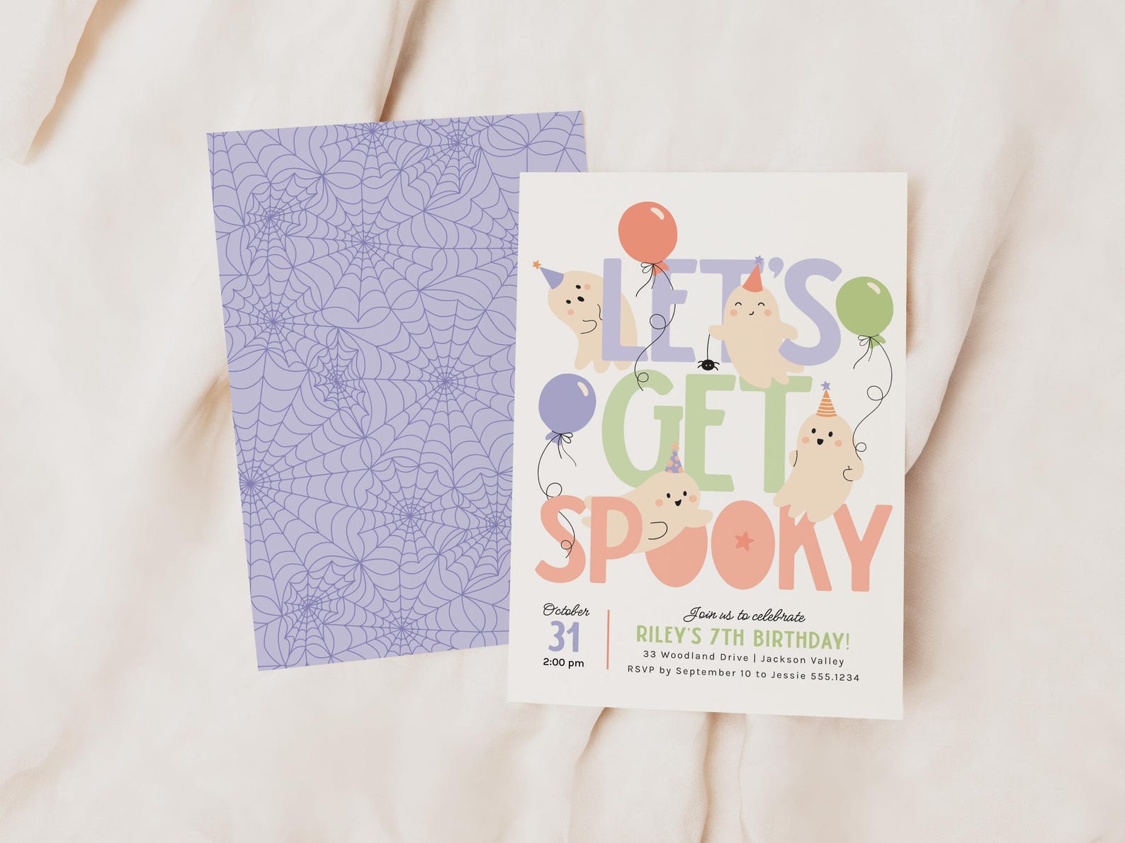 Halloween Birthday Party Signs, Spooky Party Decorations, Printable ...