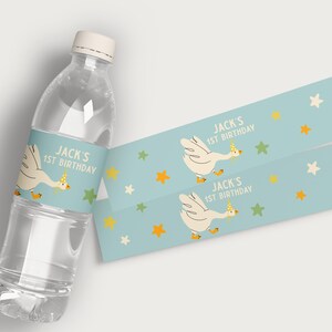 Silly Goose Food Labels, Goose Birthday Tent Cards, One Silly Goose ...