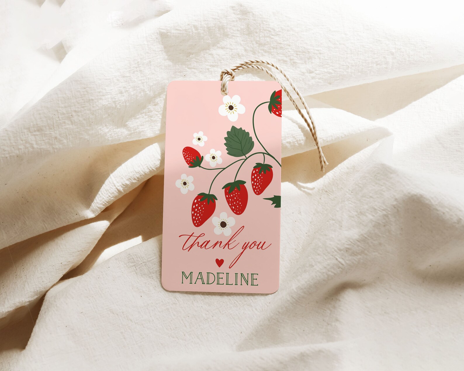 Strawberry Third Birthday Invitation, Berry Sweet 3rd Birthday Party ...