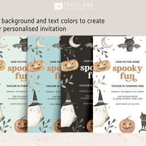 Spooky One Invitation Template, Printable Halloween First Birthday ...