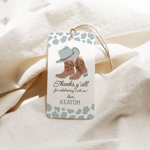 Cowboy Food Label Template, Printable First Rodeo Party Place Cards ...